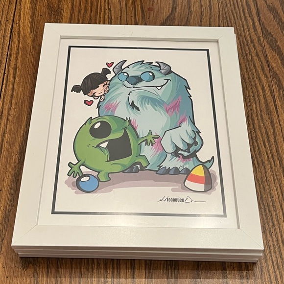 Art | 1x12 Monsters Inc Artwork W Frame | Poshmark
